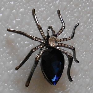 Jewelry | Large Vintage Style Crystal Spider Brooch | Poshmark